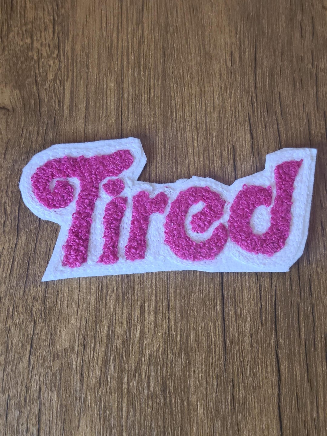 Tired Barbie Chenille Chainstitch Embroidery Patch - Etsy
