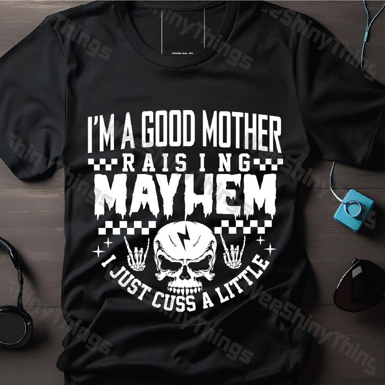 Raising Mayhem SVG Snarky Sassy Mom Skeleton Design Motherhood Svg ...