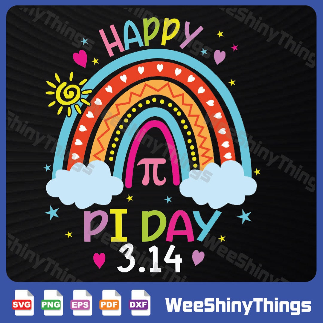 Happy Pi Day Mathematic Math Teacher Gift Rainbow Women Girl Svg, Math ...