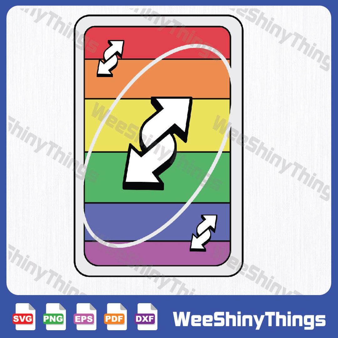 Reverse Card Rainbow Svg, LGBT Card Svg, Card Game Svg, Play Card Svg ...