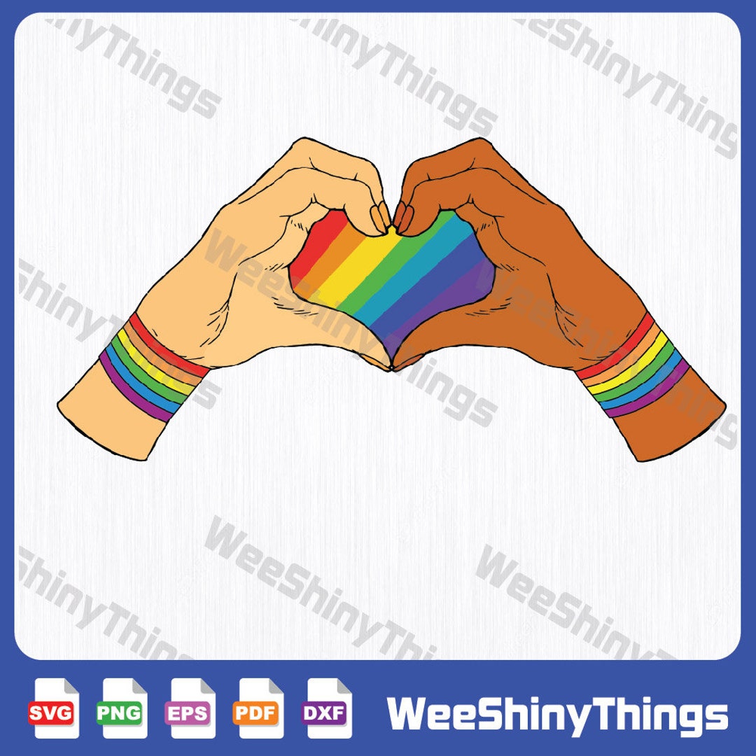 Gay Pride Clothing LGBT Rainbow Flag Heart LGBT Pride Month Svg, Heart ...