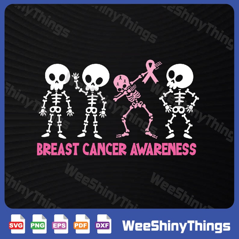 Skeleton Breast Cancer Halloween SVG, Breast Cancer Svg, Pink Ghost Svg ...