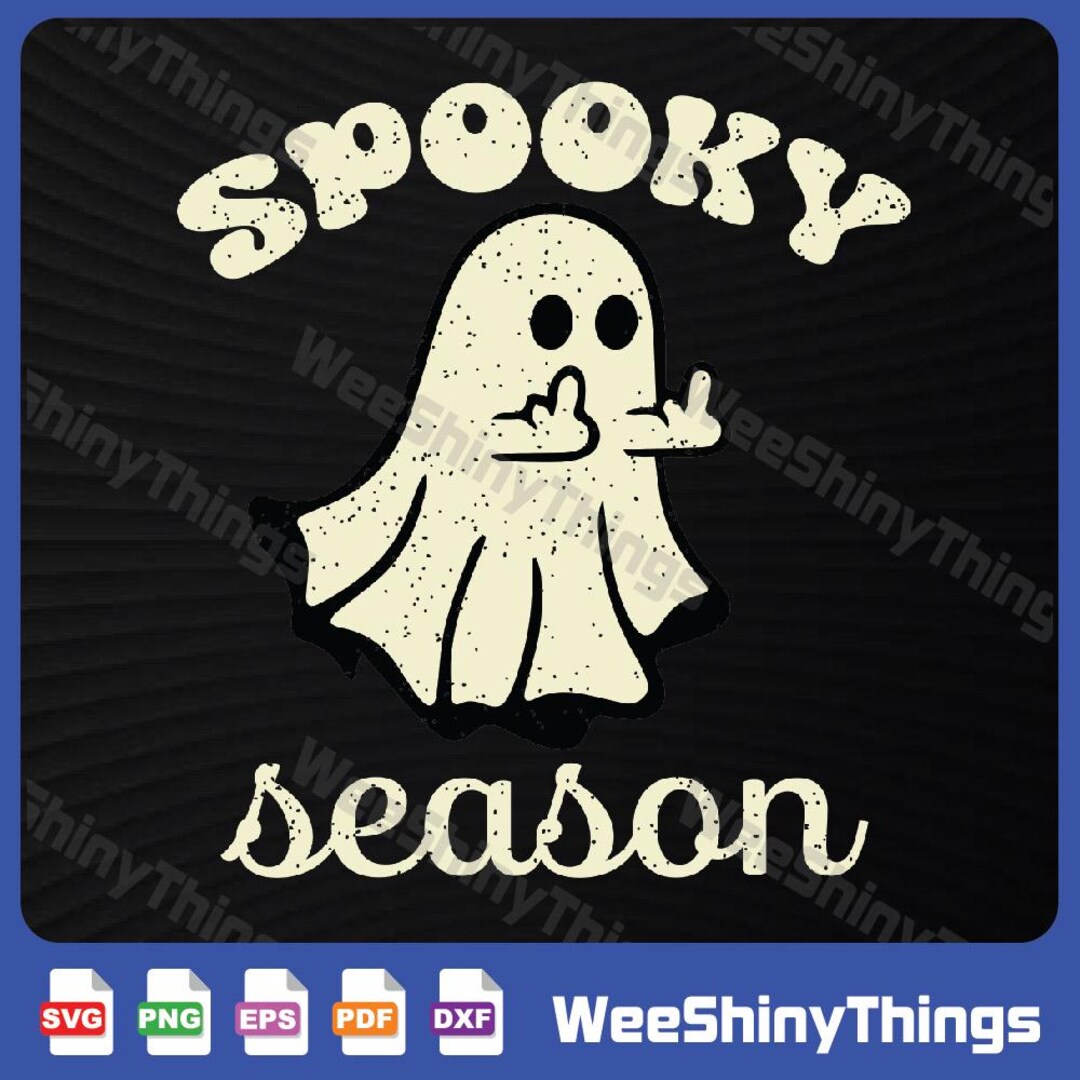 Halloween Ghost Spo-oky Season Costume Pocket Svg, Cute Ghost Svg ...