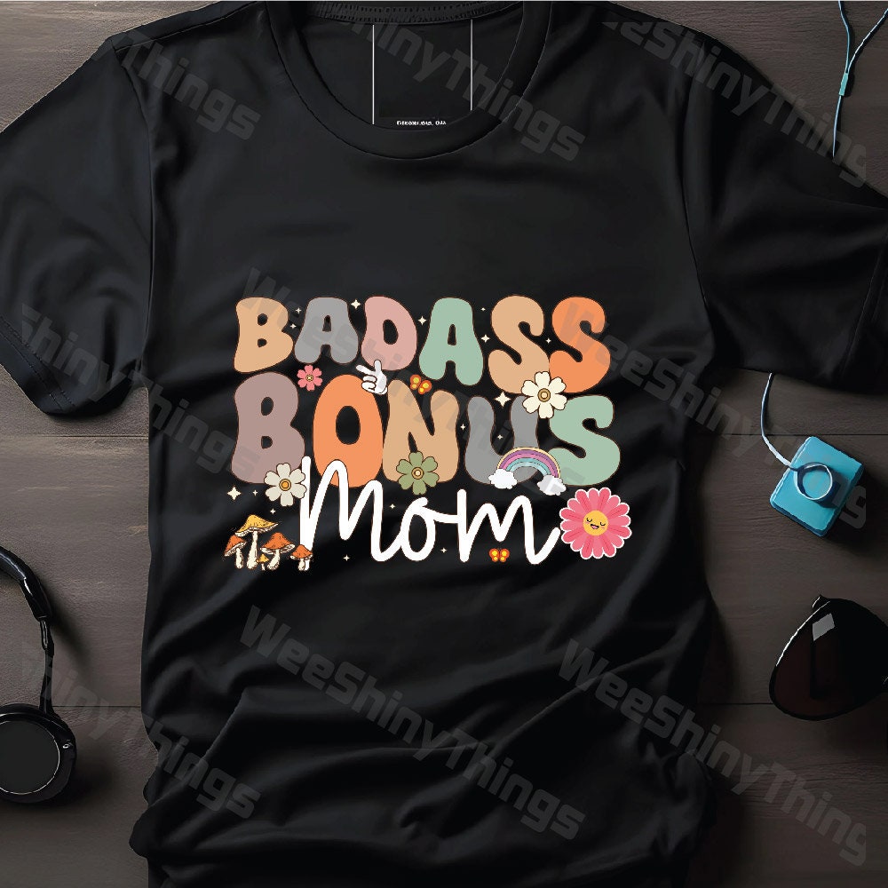 Wife Badass Bonus Mama Funny Step Mom Mothers Day Lady Women Svg ...