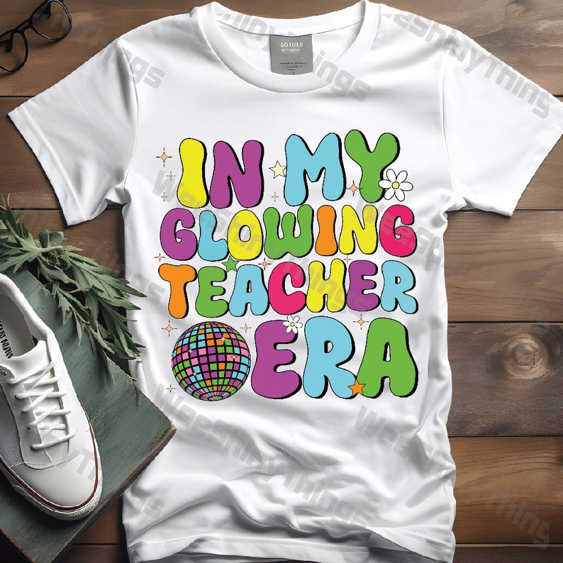 Last Day of School Teacher in My Glowing Teacher Era Summer Svg, School ...