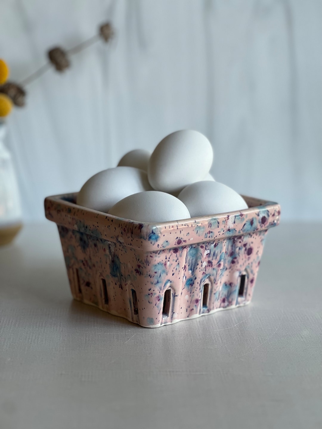 Pink Pixie Pottery Berry Baskets, Festive Berry Boxes, Fruit Baskets ...