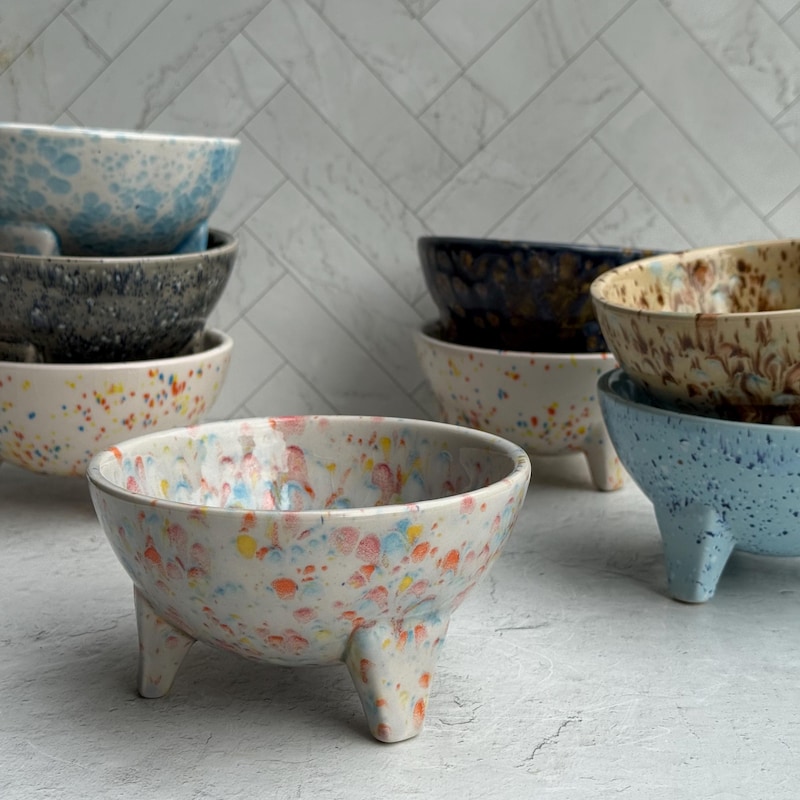 Tripod Ceramic Bowls - Etsy
