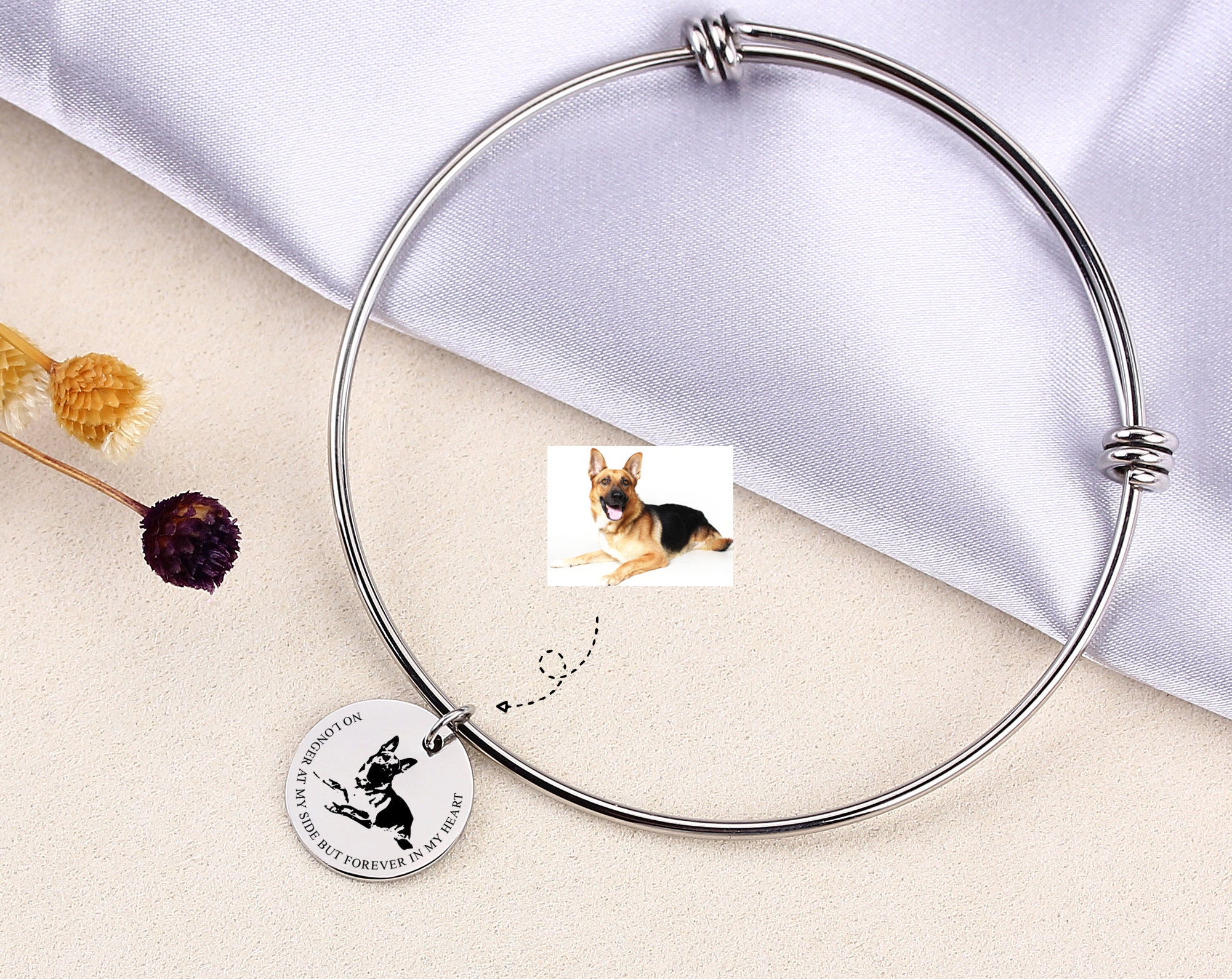 Personalized Pet Gifts Custom Pet Portrait Braceletdog Mom - Etsy
