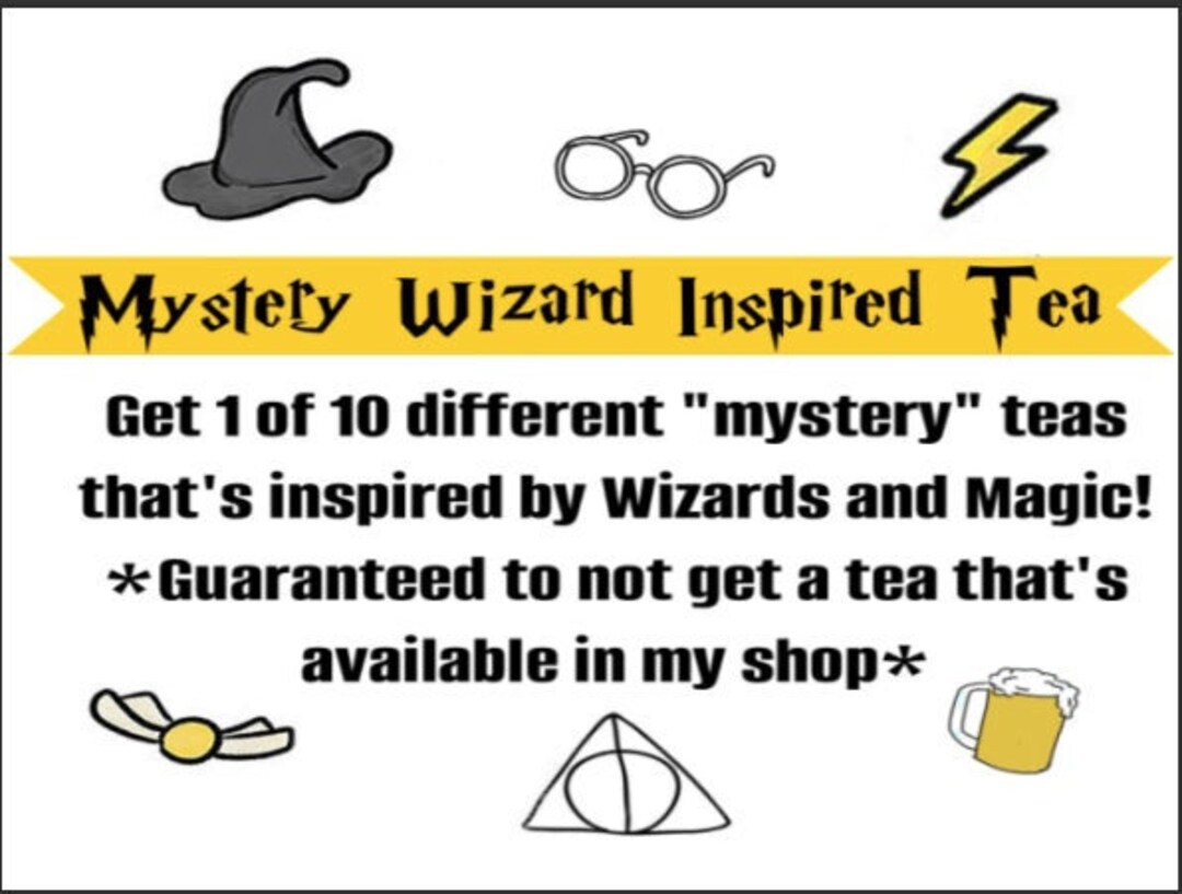 MYSTERY Wizard Inspired Tea | Surprise Bookish Tea - Etsy