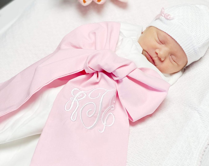 Infant Baby Swaddle Bow Etsy