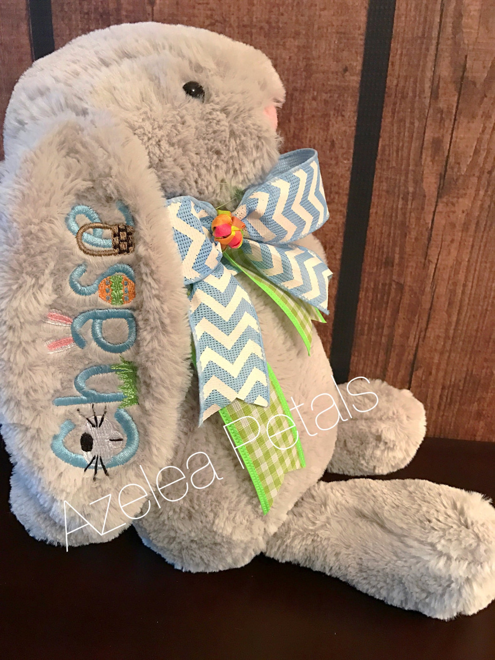 Monogrammed Easter Bunnies Personalized Stuffed Easter Bunny - Etsy