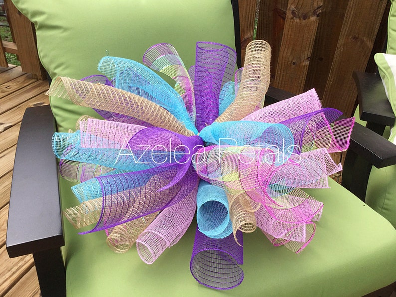2 for 20 Summer Mailbox Decor, Summer Bow, Girls Birthday Party Bows ...
