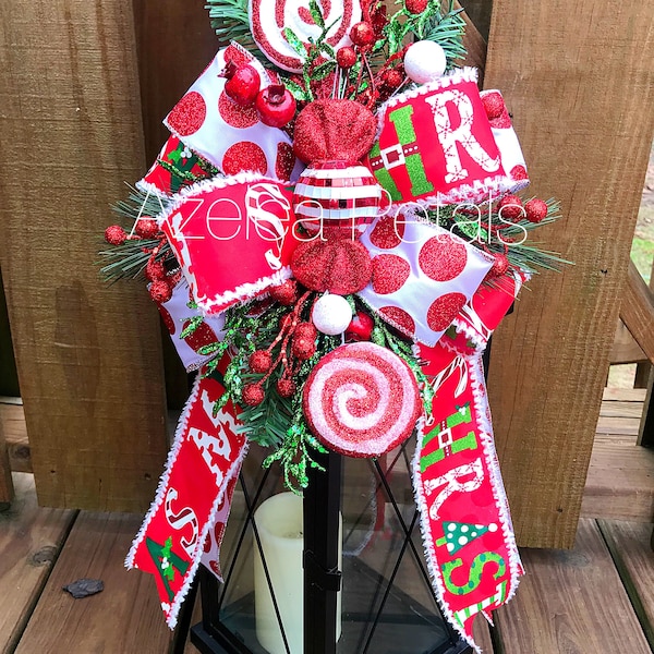 Candy Cane Tree Topper - Etsy