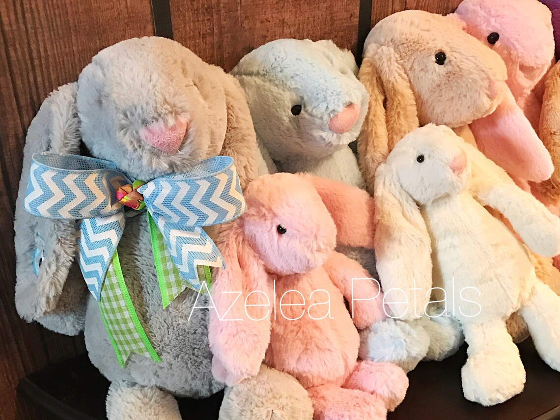 Monogrammed Easter Bunnies Personalized Stuffed Easter Bunny - Etsy