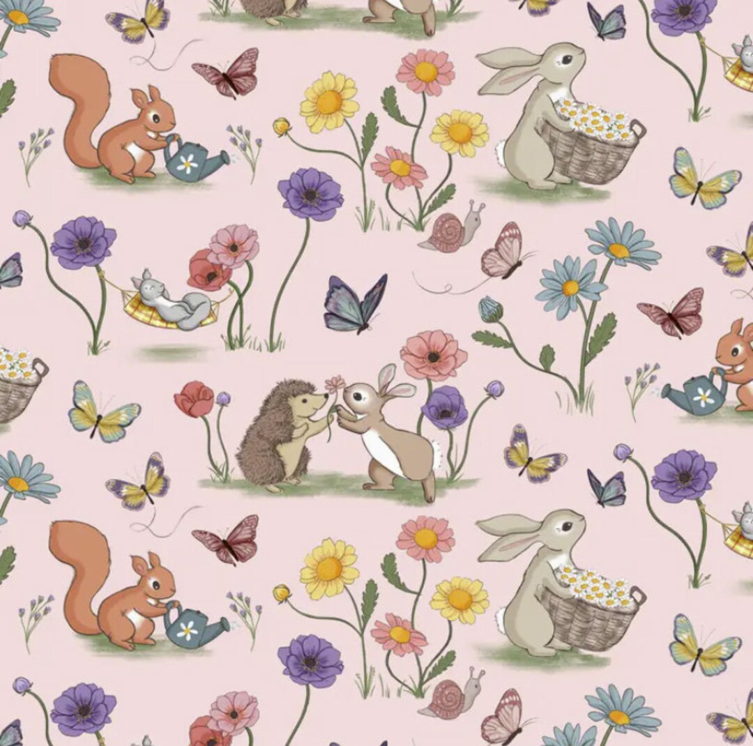 Belle and Boo Spring Garden -- Extra Wide -- 1/4 Yard - Etsy