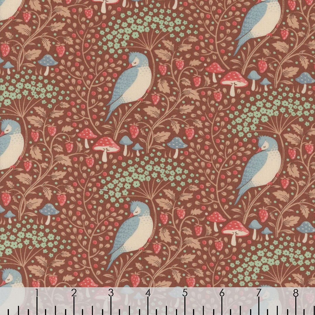 Sleepy Bird in Pecan From the Hibernation Collection by Tilda 1/2 Yard ...