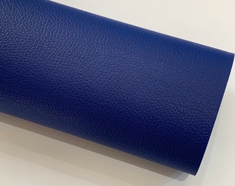 Navy Blue Leather Fabric - Etsy