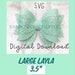 Layla Hairbow Trace and Cut Plastic Trace and Cut Template 3.5 or 4.75 ...