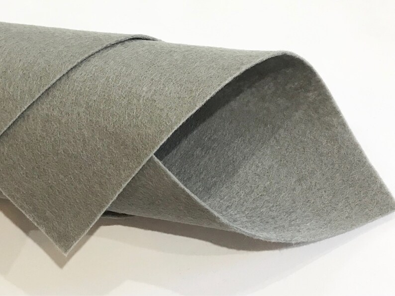 1mm Grey Merino Wool Felt 8 x 11 Sheet No. 38 Pure | Etsy