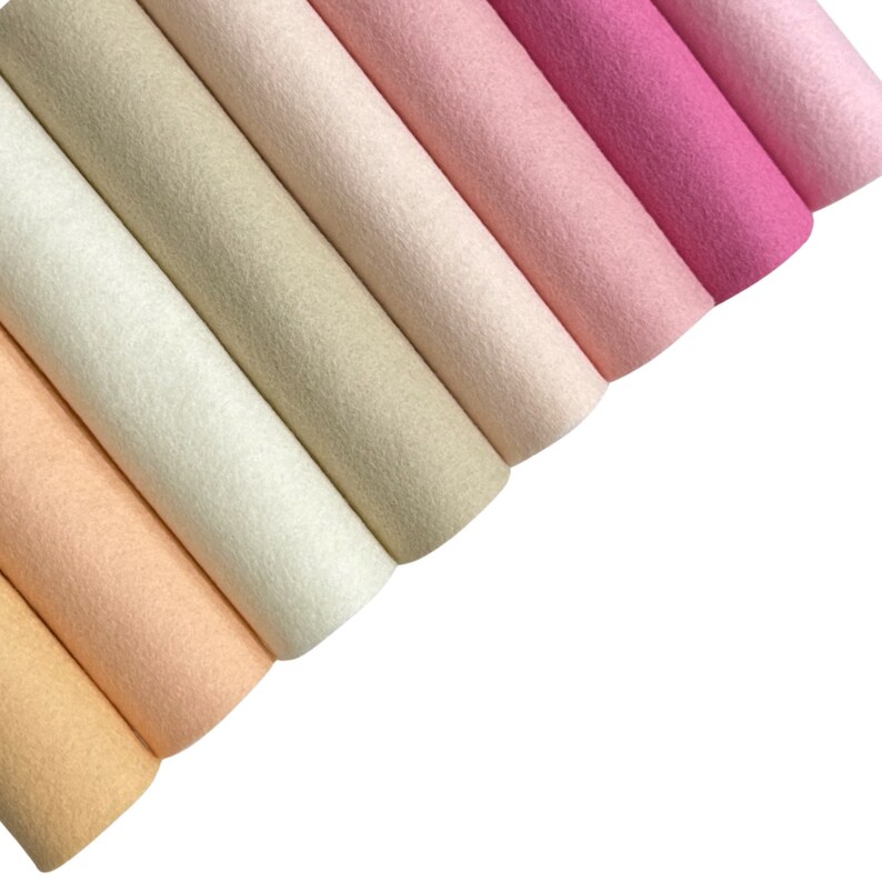 Summer Sunset 100% Pure Wool Felt Bundle of 8 - Etsy