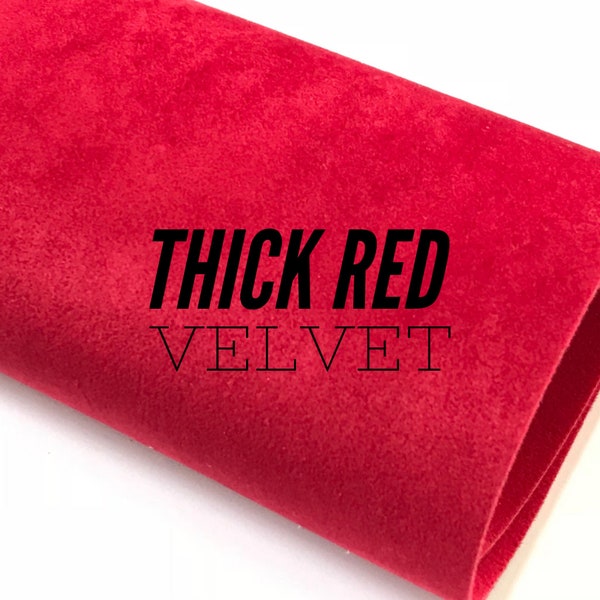 Red Velvet Fabric - Etsy
