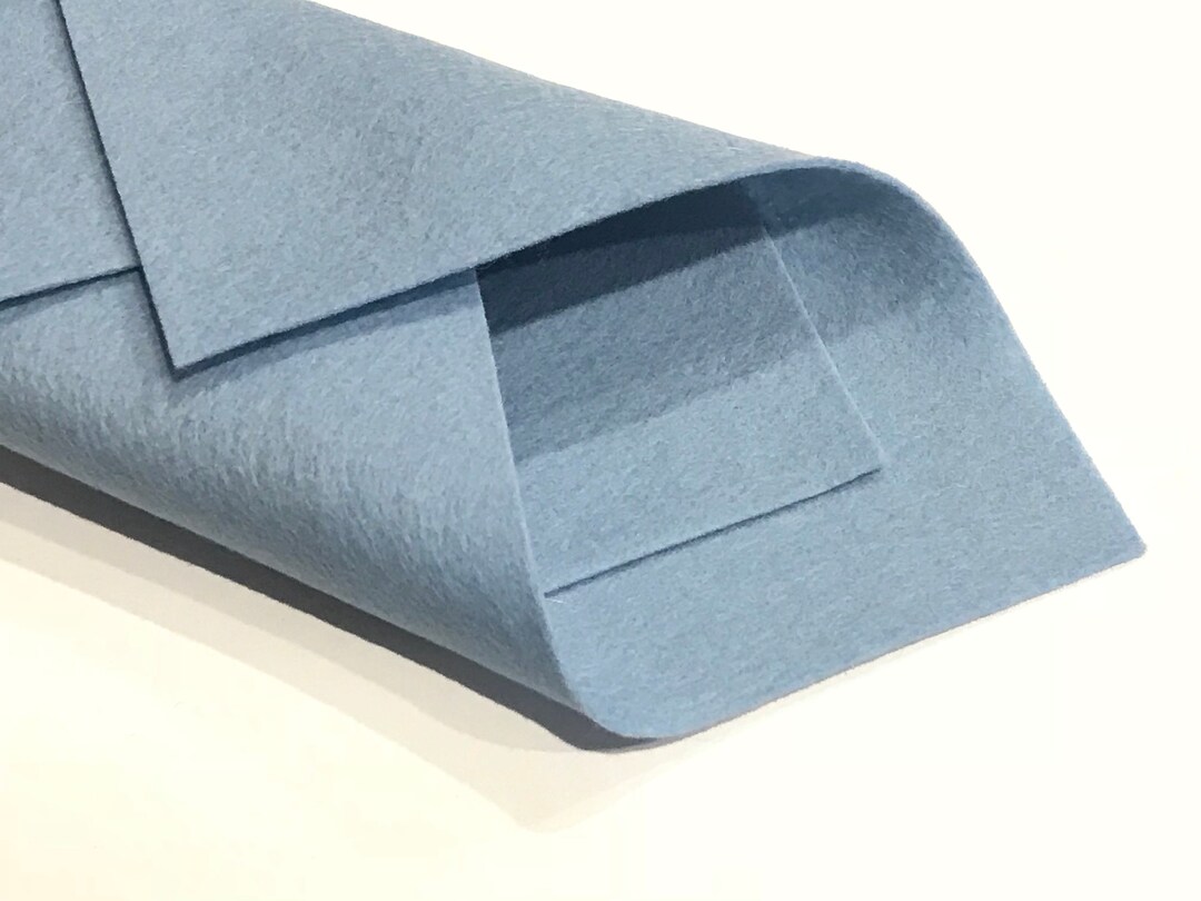 1mm Light Sky Blue Merino Wool Felt 8 X 11" Sheet - No. 75- Pure Wool ...