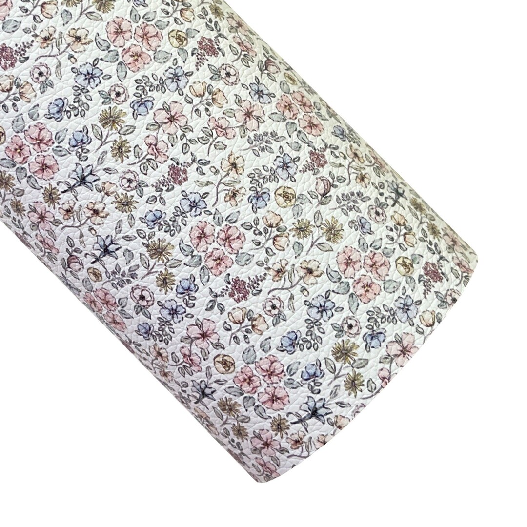 Sweet Blooms 'petites Fleurs' Custom Printed Leatherette - Etsy