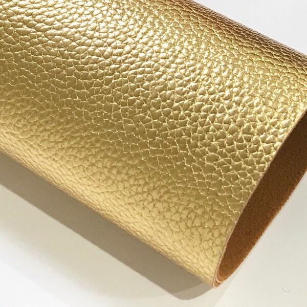 Gold Leather Fabric - Etsy