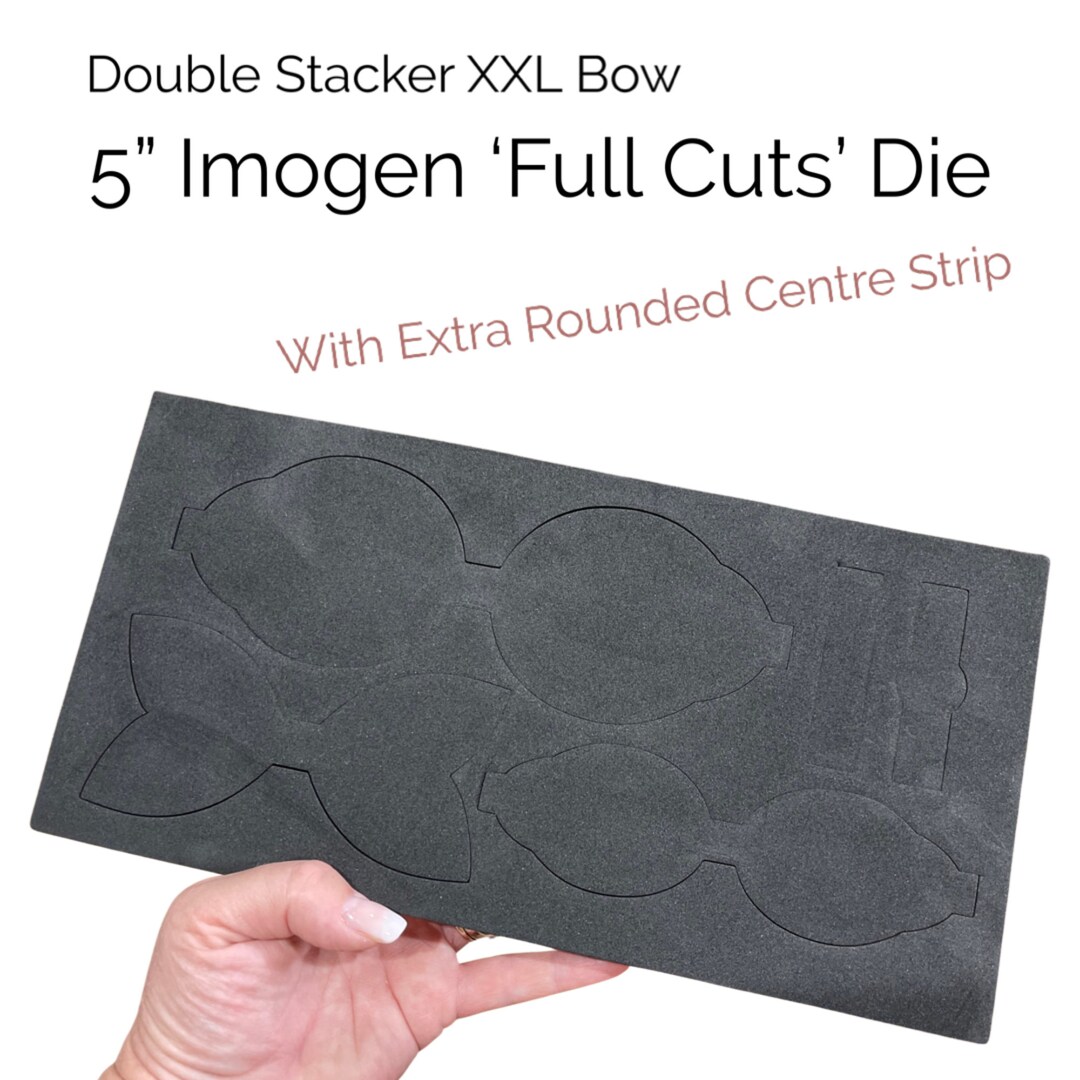 Imogen 5" Double Stacker 'full Cuts' Hair Bow Die Sizzix Bigshot ...