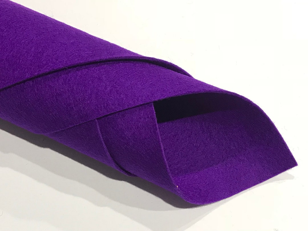1mm Violet Purple Merino Wool Felt 8 X 11" Sheet - No. 32- Pure Wool ...