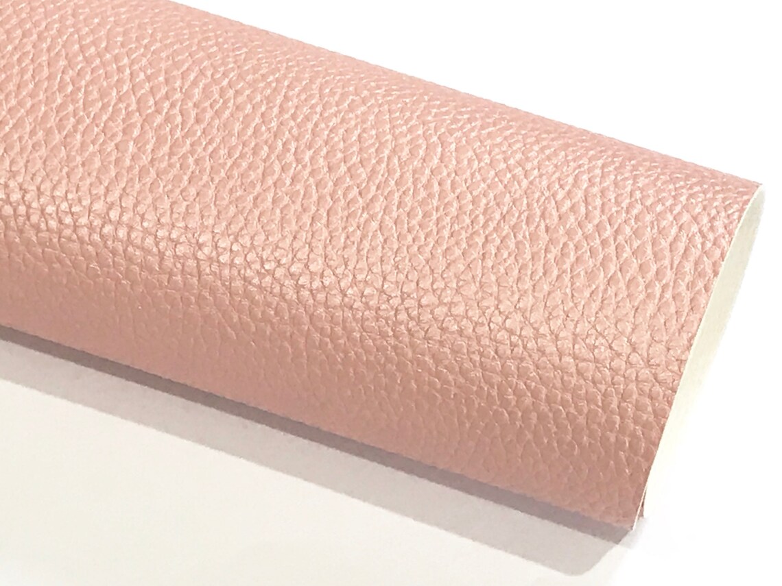 Pale Pink Pearl Leatherette 1.2mm Thickness Lychee Print Soft - Etsy