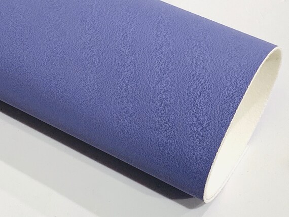 Dusty Blue Smooth Faux Leather Fabric 1.2mm Thickness by Oliver and May ...
