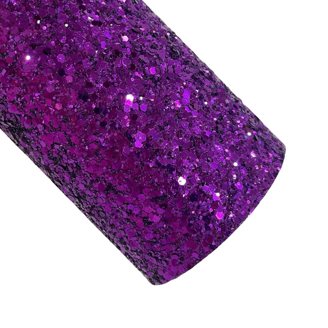 Lila Sparkle Chunky Glitter Leder - Etsy.de