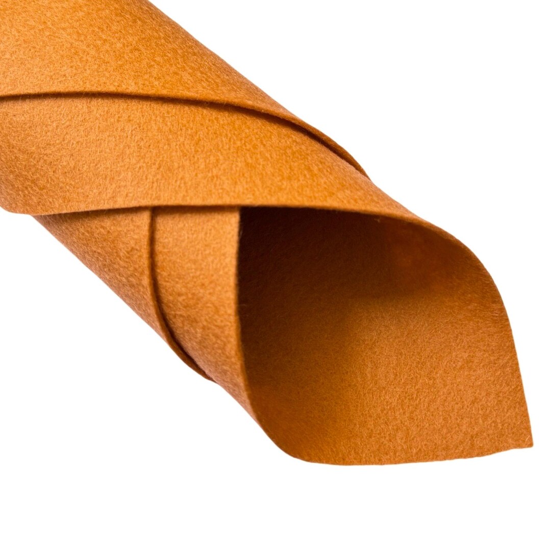 1mm Ginger Merino Wool Felt 8 X 11" Sheet - No. 20- Pure Wool Felt ...