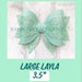 Layla Hairbow Trace and Cut Plastic Trace and Cut Template 3.5 or 4.75 ...