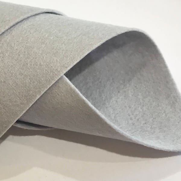 Light Grey Wool Felt - Etsy