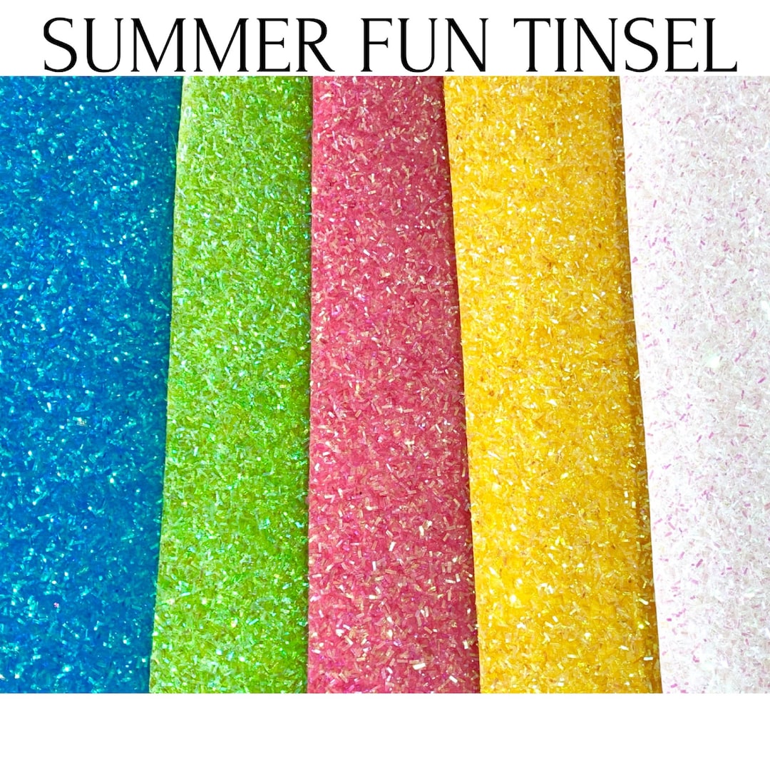 Tinsel Glitter Sheet A4 Sheet Choice of 5 Colours Summer - Etsy Australia