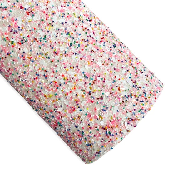 Pink Party Popper Chunky Glitter Leather by Oliver and May | Catch My Party