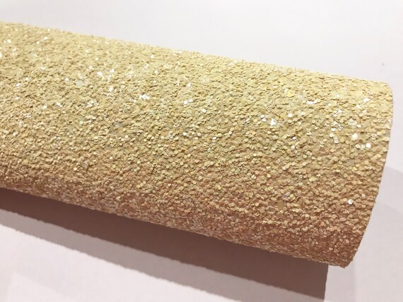 Pale Pastel Yellow Chunky Glitter Fabric Sheet A5 orA4 Size pastel ...