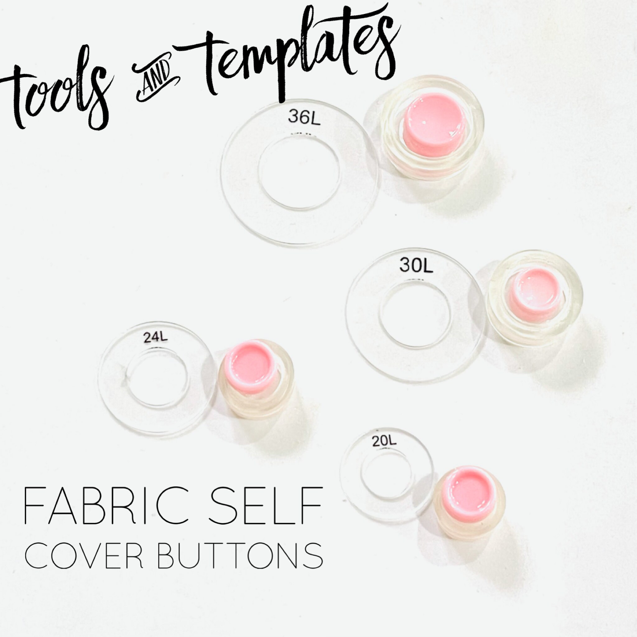 Tools & Templates for Fabric Self Cover Buttons - USA Customers Please ...
