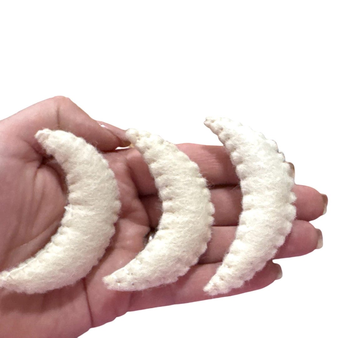 100% Wool Felt Shapes - Moons - Etsy