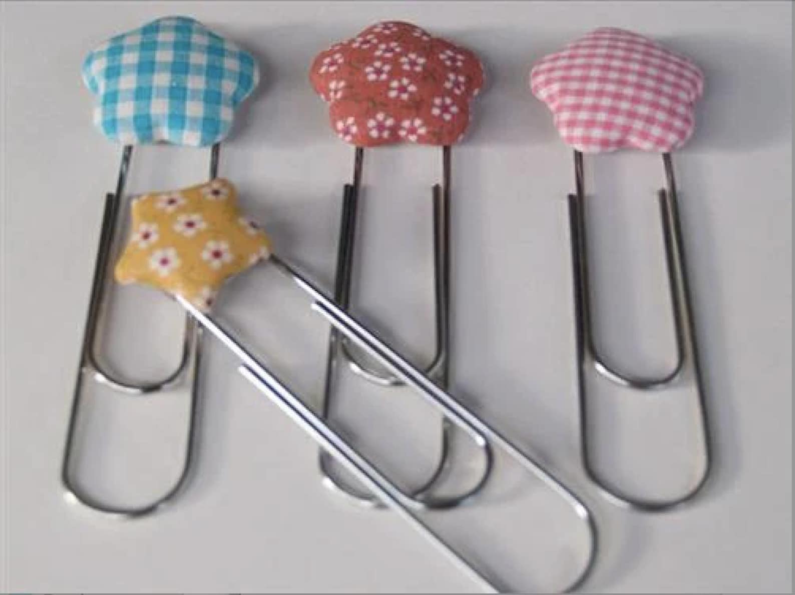 9cm Giant Bookmark Paper Clips With Glue Pads - Pack of 10 Clips ...