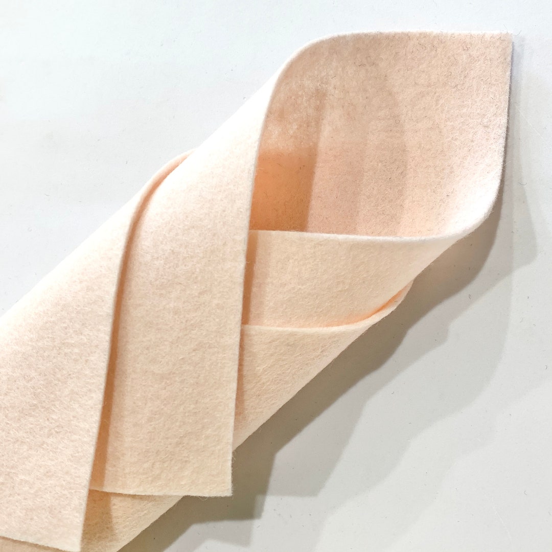 Soft Peach Kiss Merino Wool Felt 1mm 20 X 30cm Sheet - Etsy