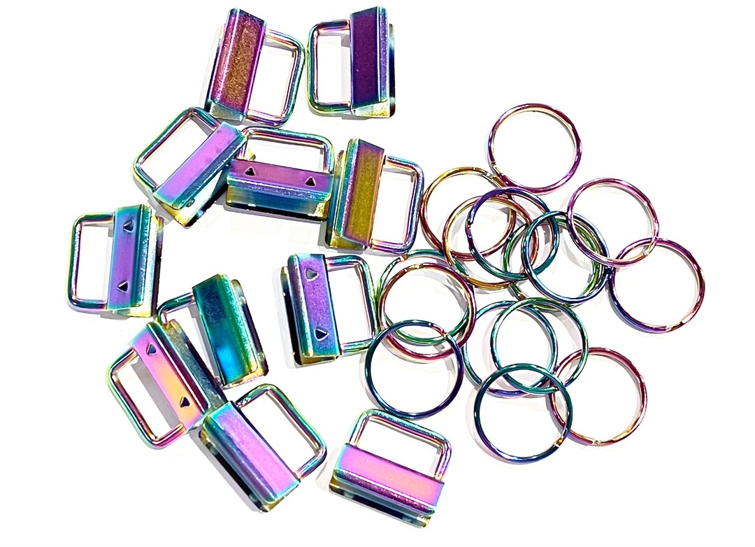 Rainbow Key Fob Hardware 1 Inch (25mm) Key Fob With 25 Mm Split Ring - Etsy