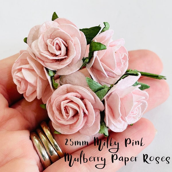 Mulberry Paper Rose - Etsy