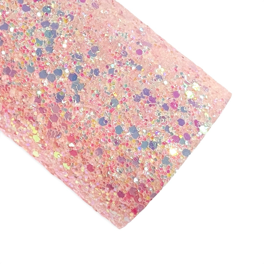 Pink Glitter Kiss Chunky Glitter Leatherette - Etsy