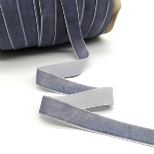 Gray Velvet Ribbon - Etsy