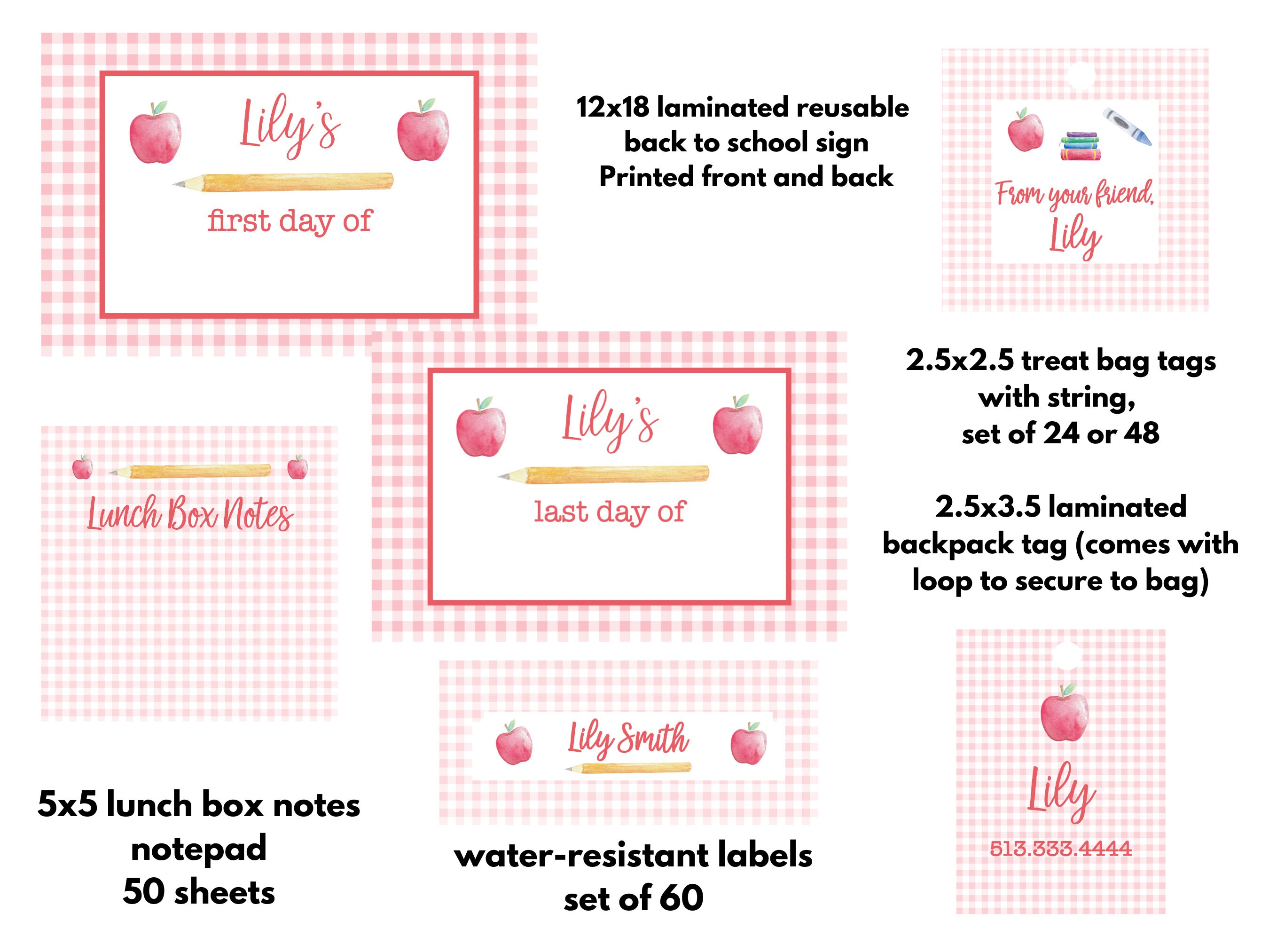 Back to School Signs / First Day of School / Last Day of School ...