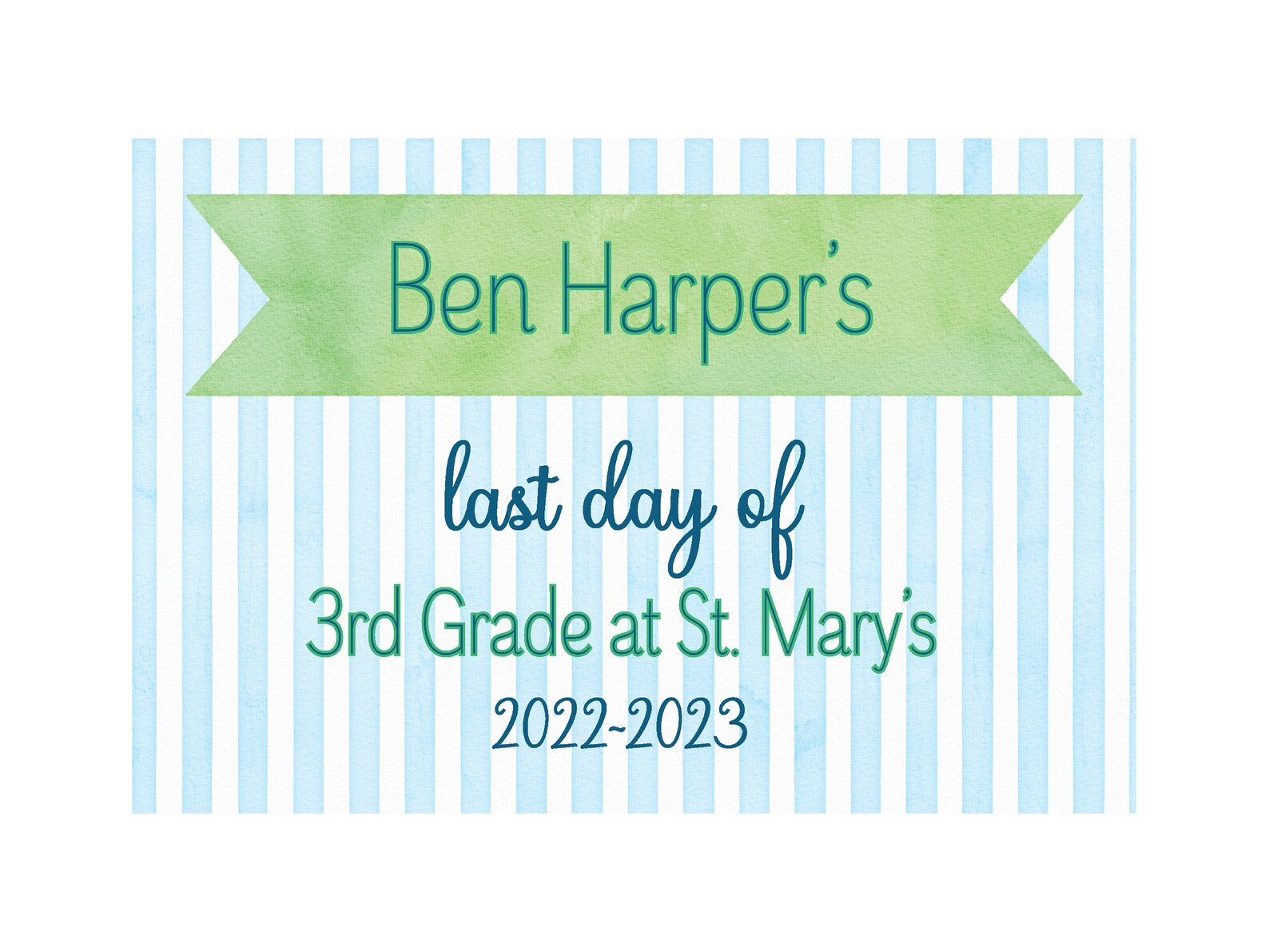 Reversible Back to School Sign / First Day of School Sign / Last Day of ...