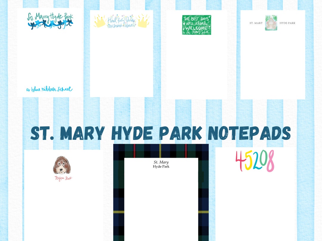 School Notepad / St. Mary Notepads / St. Mary Hyde Park Notepads / St ...